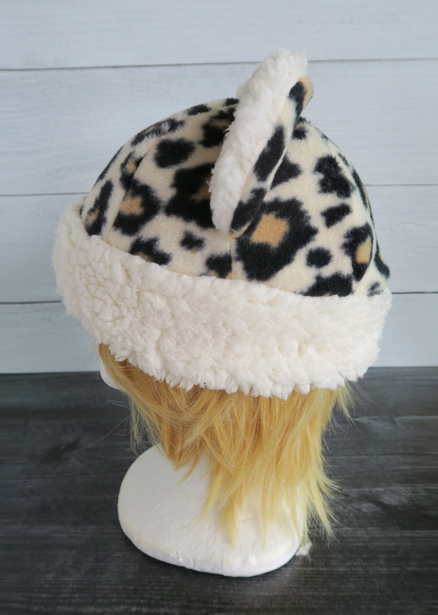 Cheetah Fleece Hat - Sherpa Hat – Akiseo