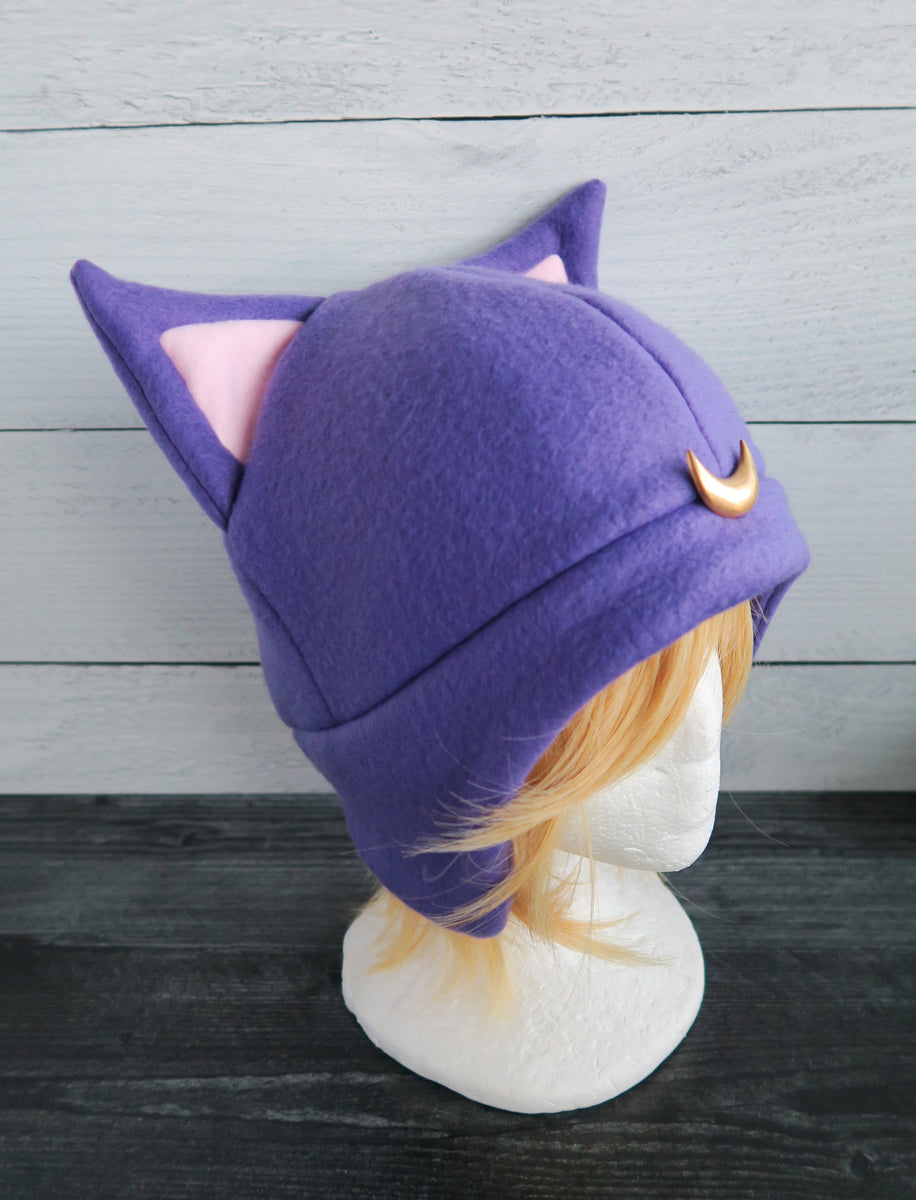 Purple Luna Moon Fleece Hat – Akiseo